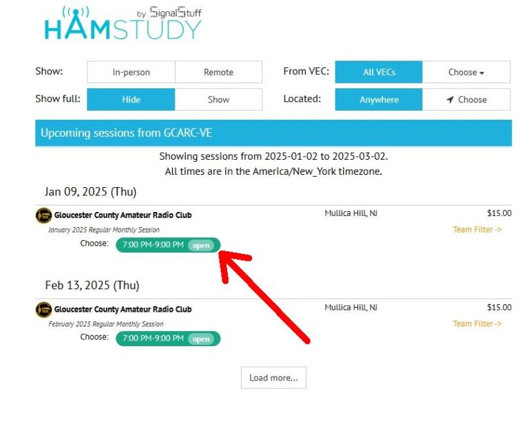 Register at hamstudy.org - GCARC VE Team